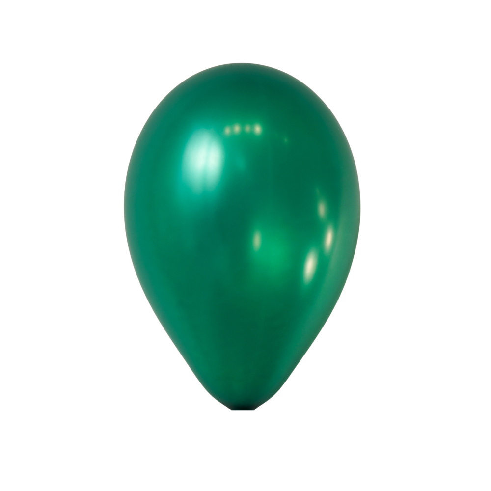 11" Metallic Green Latex Balloons by Gayla — Balloons and Weights