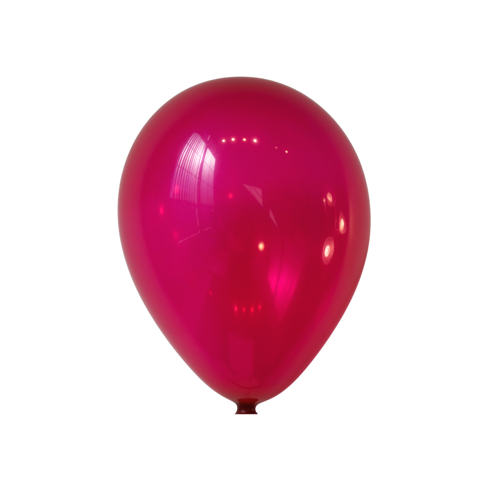 9" Crystal Fuchsia Latex Balloons by Gayla — Balloons and Weights