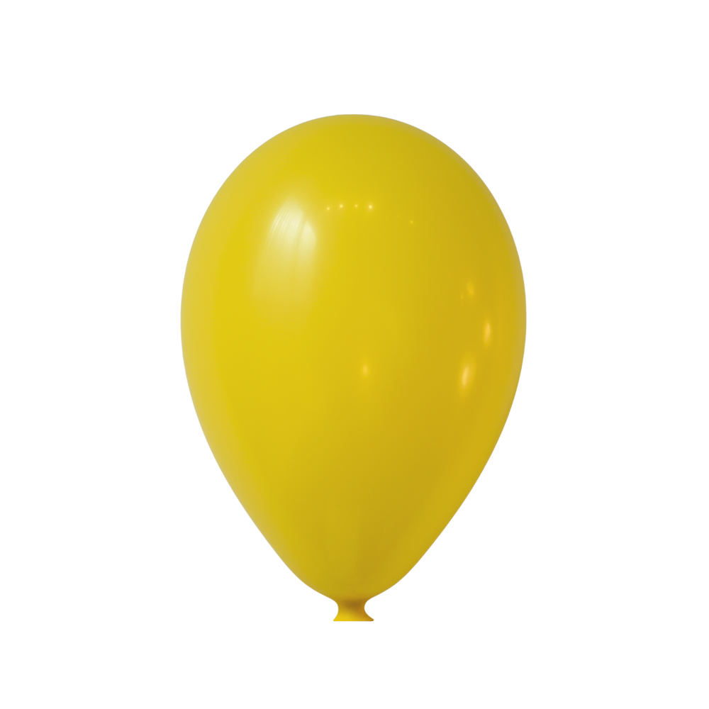 9" Standard Yellow Latex Balloons by Gayla — Balloons and Weights